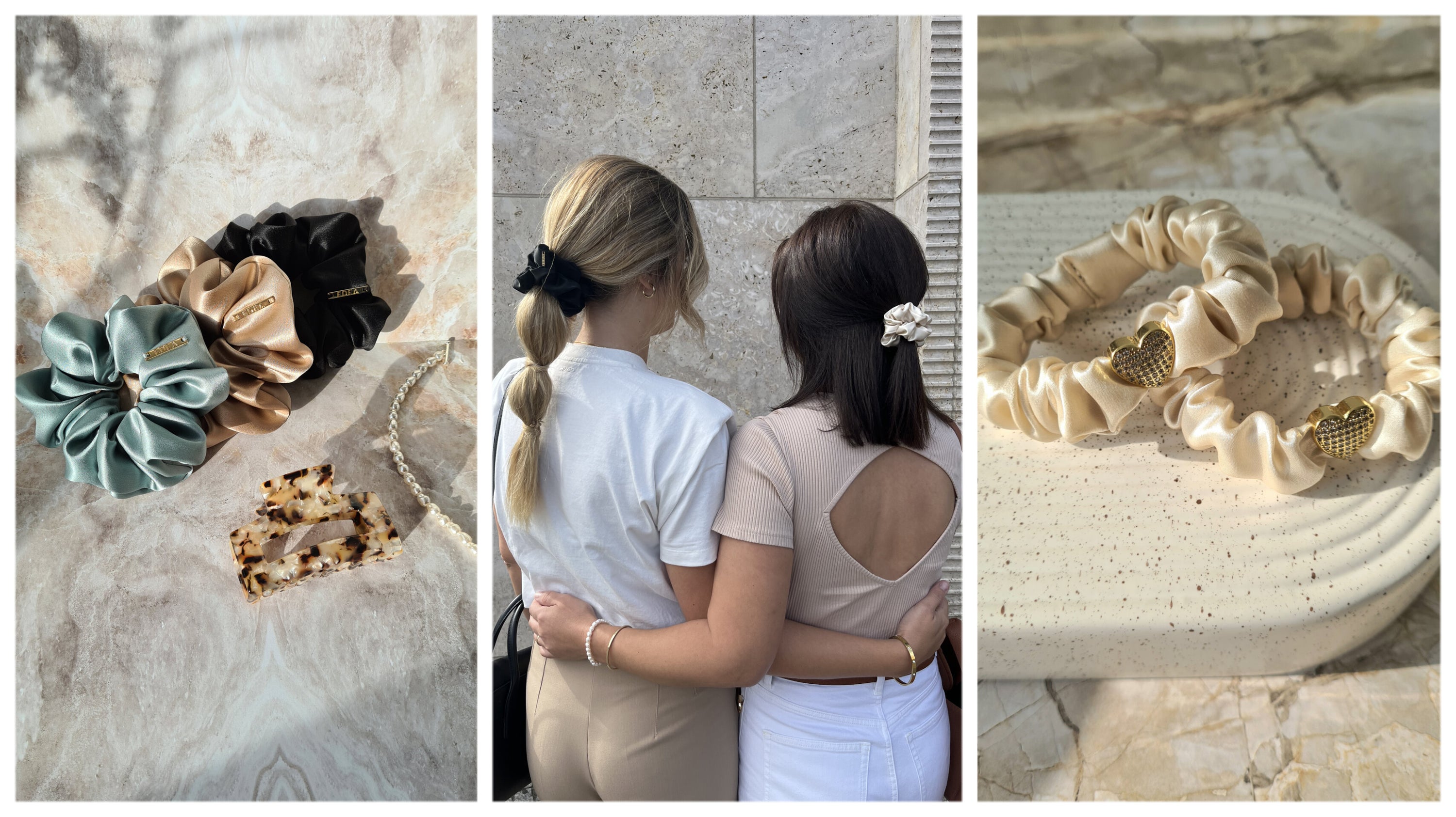 Seiden Scrunchies und Haaraccessoires bei EDEAliss